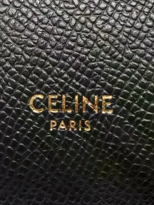 Celine Pico Grained Calfskin Belt Bag Satchel - Black