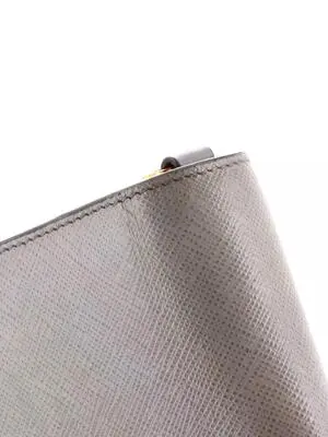 Prada Monochrome Envelope Saffiano With City Calf Mini Crossbody Bag