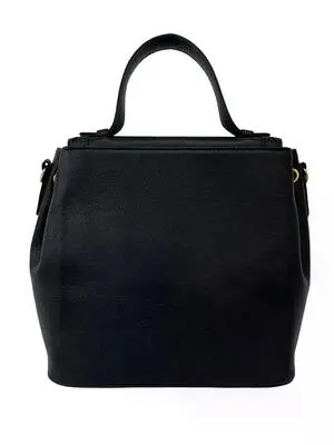 Saint Laurent 20th Century Pebbled Leather Cut Out Satchel