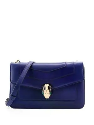 BVLGARI Serpenti Leather Small Crossbody Bag
