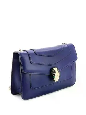 BVLGARI Serpenti Leather Small Crossbody Bag