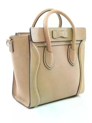 Celine Leather Luggage Tote Satchel
