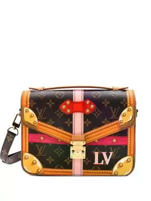 LOUIS VUITTON Pochette Metis Limited Edition Summer Trunks Monogram Canvas Crossbody Bag