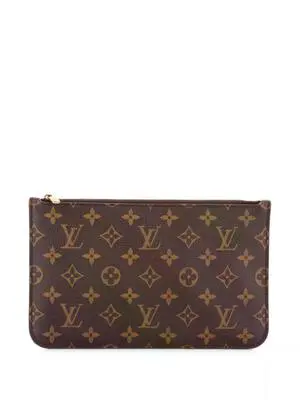 LOUIS VUITTON Neverfull Pochette Monogram Canvas Large Pouch