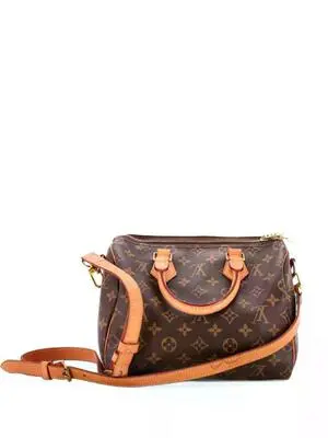 LOUIS VUITTON Speedy Bandouliere Monogram Canvas 25 Satchel