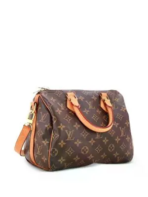 LOUIS VUITTON Speedy Bandouliere Monogram Canvas 25 Satchel - Brown