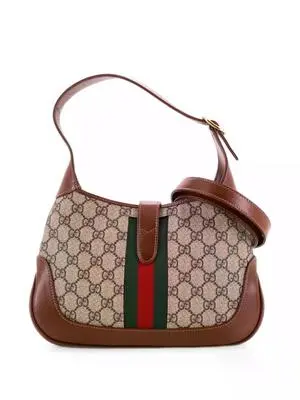 Gucci Jackie 1961 Gg Coated Canvas Small Hobo Bag