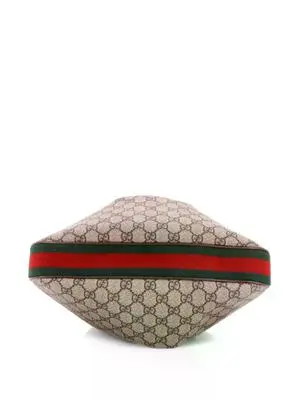 Gucci Attache Shoulder Bag Gg Coated Canvas Medium Hobo Bag