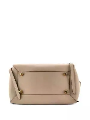 Celine Belt Bag Textured Leather Mini Shoulder Bag - Neutrals