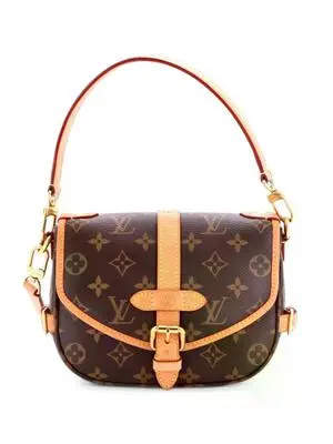 LOUIS VUITTON Saumur Handbag Monogram Canvas Bb Crossbody Bag
