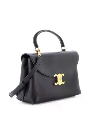 Celine Nino Top Handle Bag Nubuck Medium Satchel