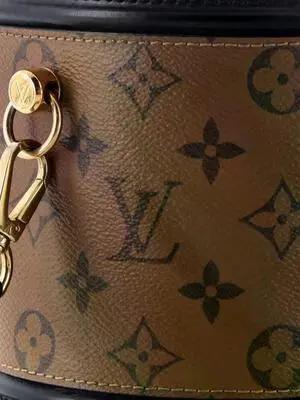 LOUIS VUITTON Cannes Handbag Reverse Monogram Canvas Satchel