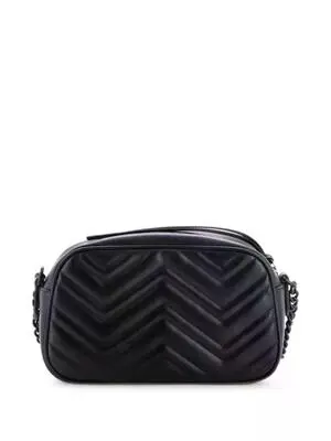 Gucci Gg Marmont Matelassé Leather Small Shoulder Bag - Black