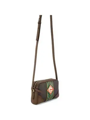Casablanca Monogram-print Logo-plaque Crossbody Bag