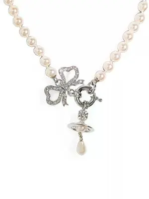 VIVIENNE WESTWOOD Rigoberta Orb-pendant Necklace With Faux Pearl Embellishments