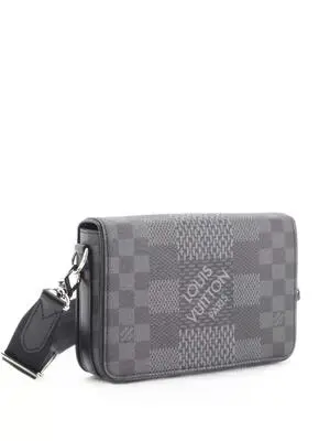 LOUIS VUITTON Studio Messenger Bag Limited Edition Damier Graphite 3d Crossbody Bag