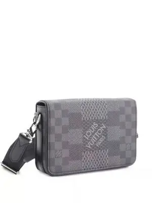 LOUIS VUITTON Studio Messenger Bag Damier Graphite 3d
