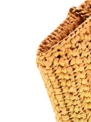 Saint Laurent Kate 99 Tassel Flap Bag Woven Raffia Medium Shoulder Bag