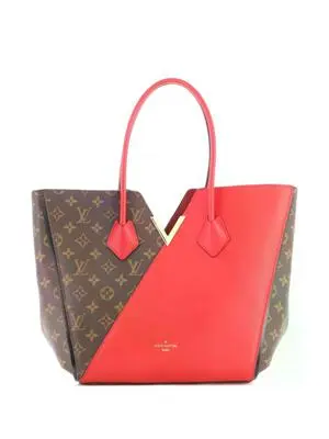 LOUIS VUITTON Kimono Handbag Monogram Canvas And Leather Mm Tote Bag - Red