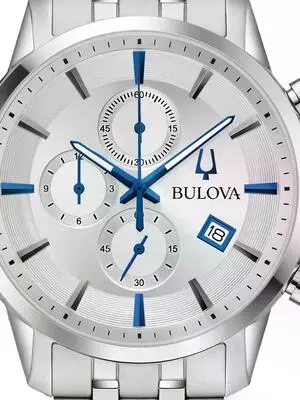 Bulova Sutton 41mm Watch - Silver