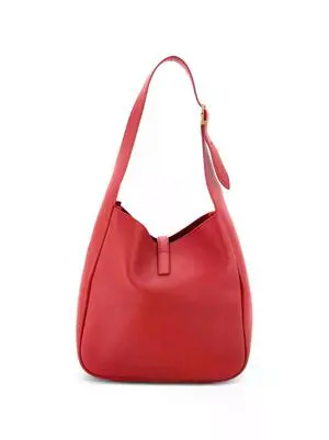 Saint Laurent Le 5 A 7 Supple Leather Small Hobo Bag - Red