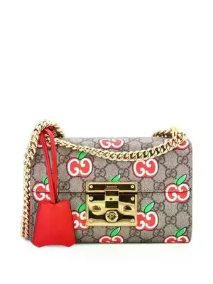 Gucci Padlock Printed Gg Coated Canvas Small Shoulder Bag