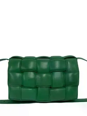 Bottega Veneta Nappa Intrecciato Padded Cassette Crossbody Bag - Green