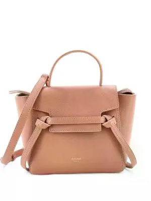 Celine Belt Bag Textured Leather Pico Shoulder Bag