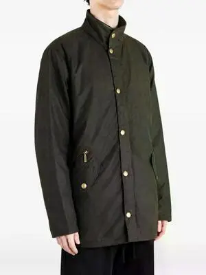 Barbour Waxed-cotton Funnel-neck Jacket