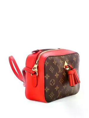 LOUIS VUITTON Monogram Canvas Leather Crossbody Bag - Red