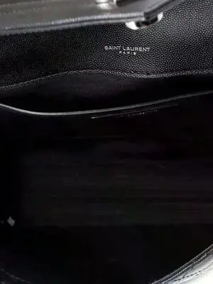Saint Laurent Classic Monogram Envelope Satchel Mixed Matelasse Leather Medium Shoulder Bag
