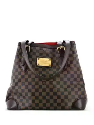 LOUIS VUITTON Hampstead Gm Damier Tote Bag - Brown