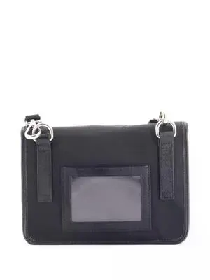 Prada Buckle Flap Re-nylon And Leather Small Crossbody Bag