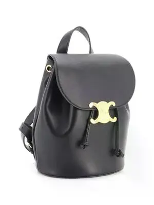 Celine Bonnie Leather Backpack - Black