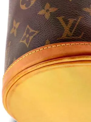 LOUIS VUITTON Duffle Handbag Monogram Canvas Bucket Bag