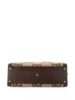 Gucci Diana Nm Jumbo Gg Canvas Medium Tote Bag With Bamboo Handle - Brown