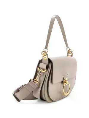 Chloé Tess Large Leather Crossbody Bag - Neutrals