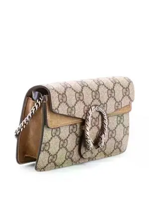 Gucci Dionysus Bag Gg Coated Canvas Super Mini Crossbody Bag