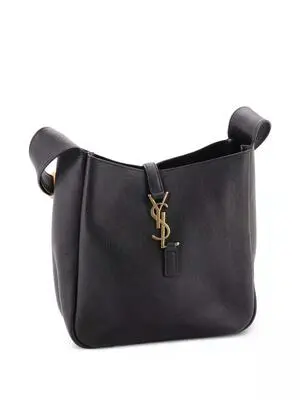 Saint Laurent Le 5 A 7 Supple Leather Small Hobo Bag - Black