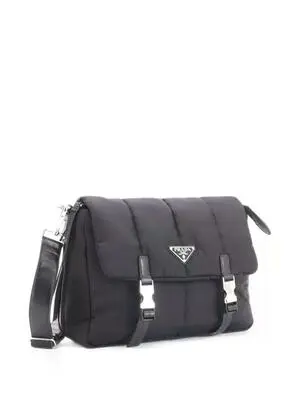 Prada Zip Buckle Messenger Bag Tessuto Medium Crossbody Bag