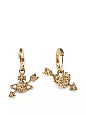VIVIENNE WESTWOOD Kiri Orb Heart Earrings - Gold