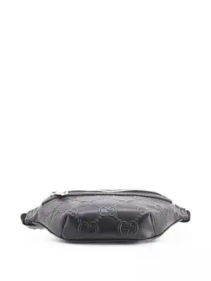 Gucci Gg Embossed Perforated Leather Small Belt Bag