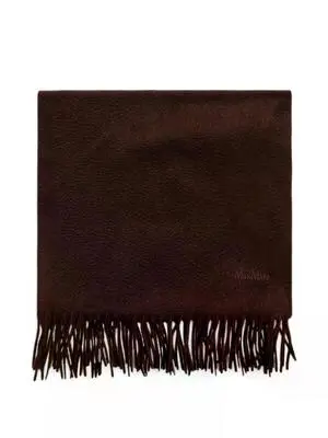 Max Mara Baci Fringed Cashmere Scarf - Brown