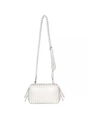 John Richmond Stud-embellished Cross Body Bag - White
