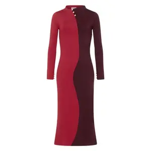ZETAYE Amelia Silhouette Dress - Red