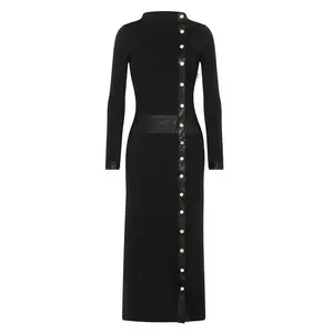 ZETAYE Margo Snap Dress - Black