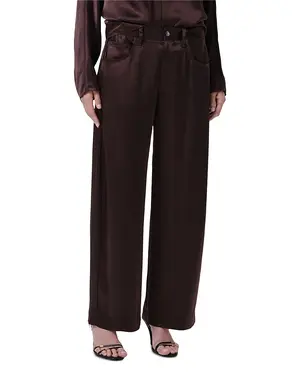 Citizens Of Humanity Brynn Wide Leg Satin Pants