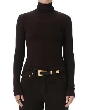 Citizens Of Humanity Caradene Turtleneck Rib Knit Tee