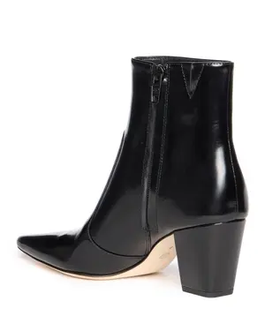 Paige Welsley Leather Ankle Boots - Black