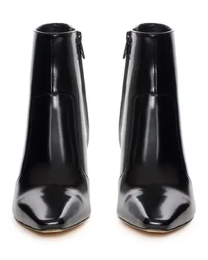 Paige Welsley Leather Ankle Boots - Black